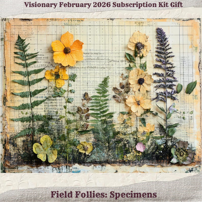 Speciman Paper, Botany Junk Journal, Botanical Ephemera, Journal Pages ...