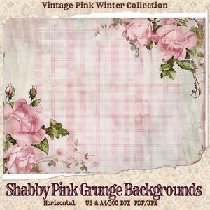 Pink Embossed Distressed Wall Paper Paper | Junk Journal | Printable ...