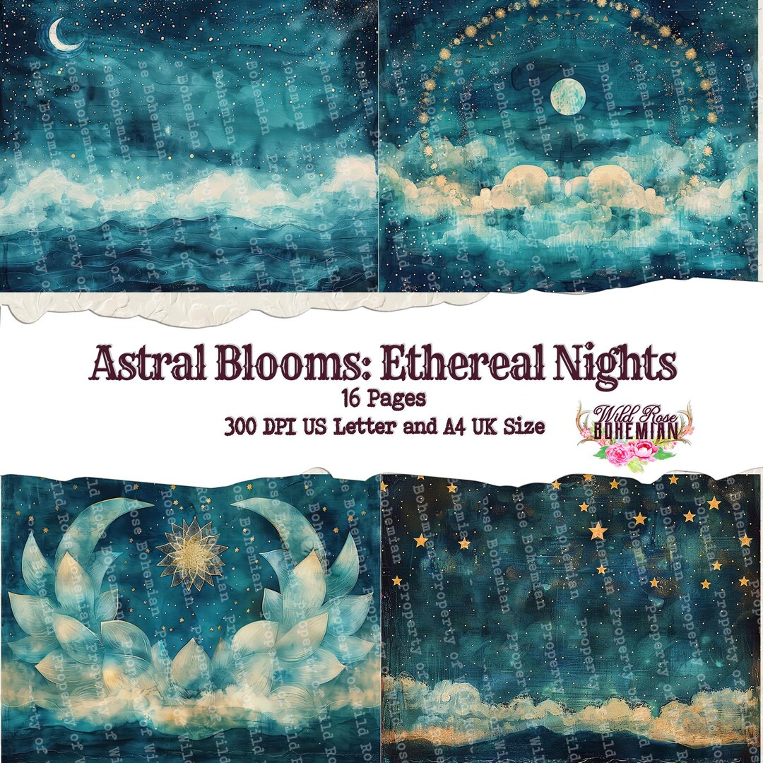 Universe, Lotus Astral, Butterfly Journal Paper | Junk Journal ...