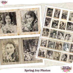 Vintage Spring Photos: Victorian-inspired Ephemera for Junk Journals ...