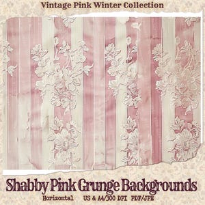 Pink Embossed Distressed Wall Paper Paper | Junk Journal | Printable ...