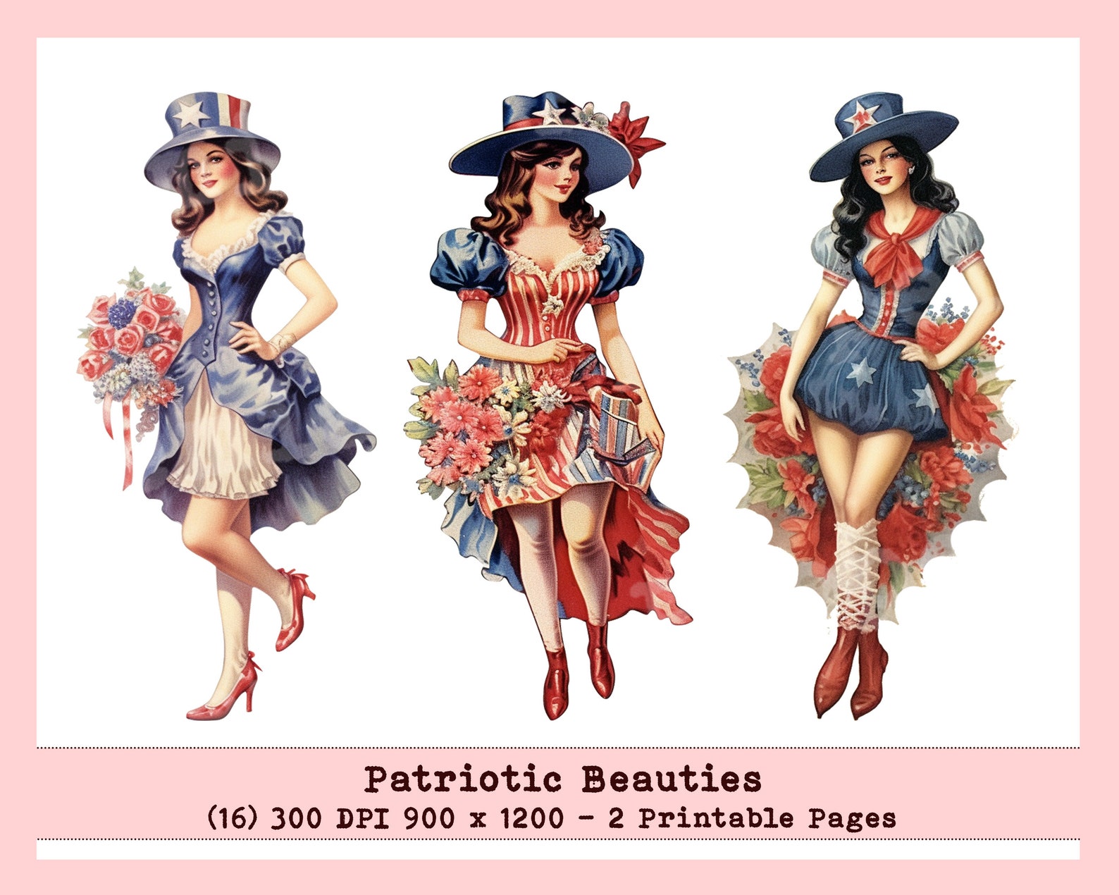 Fourth of July Png Independence Day Patriotic Women Clipart, Patriotic ...