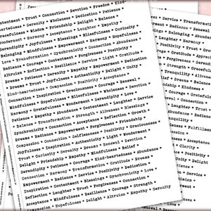 Favorite Words Printable Words and Sentiments for Crafting, Junk ...