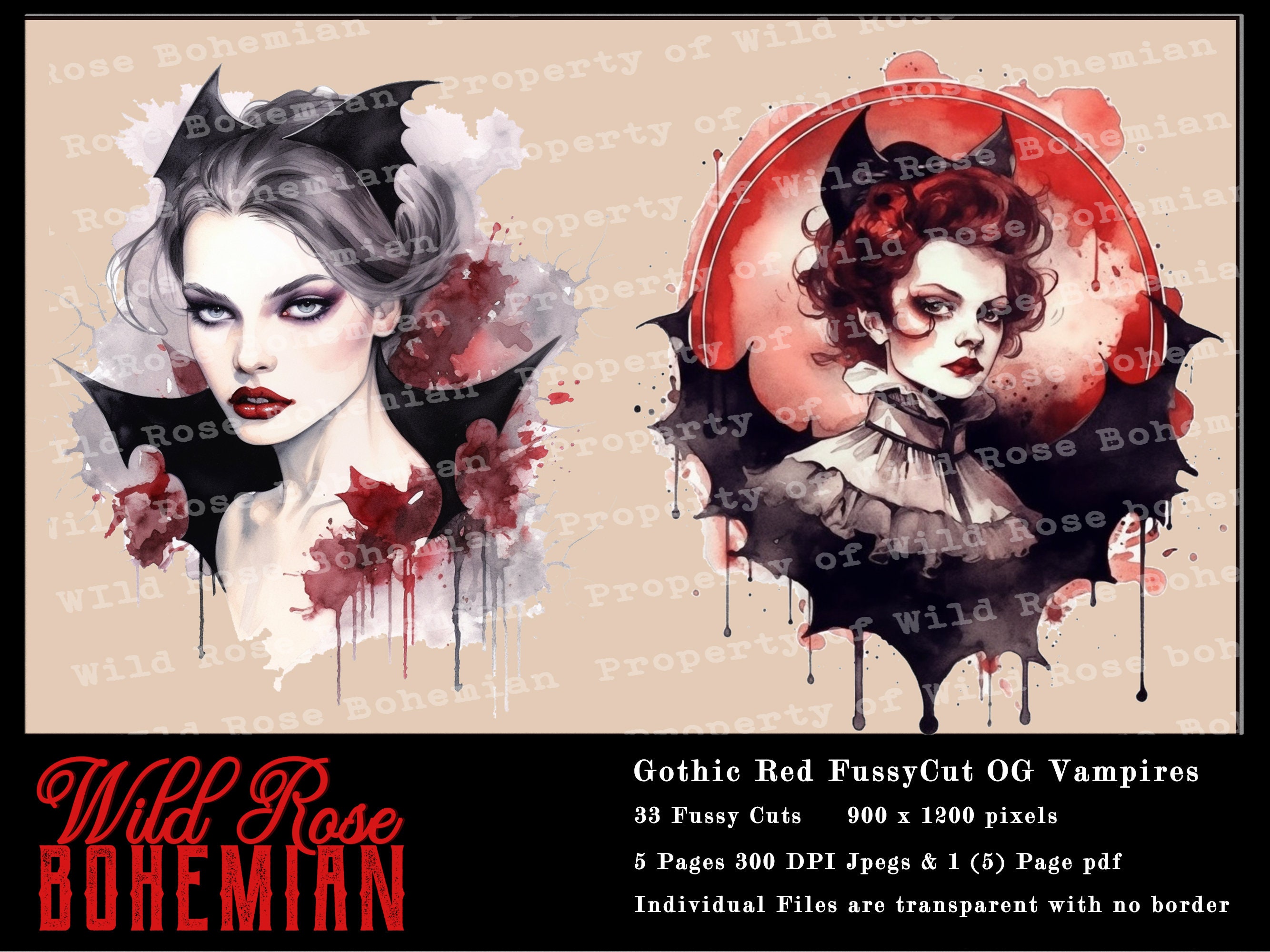 Halloween Vampire Clipart Vampire Graphics Vampire PNGS - Etsy