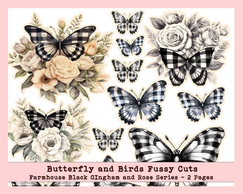 Bird and Butterfly Clipart, Bird and Birdhouse Graphics, Bird and Roses ...