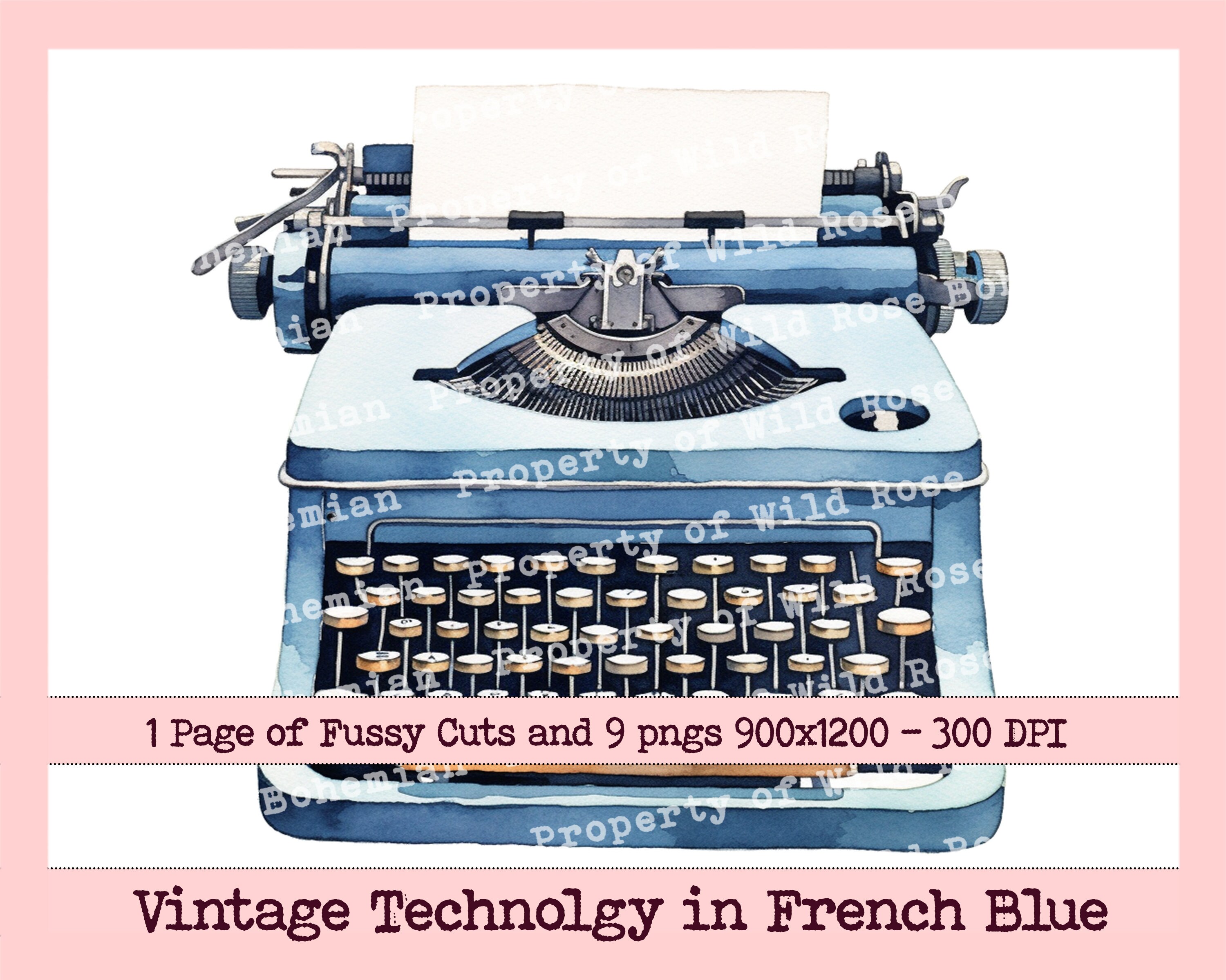 French Blue Shabby Chic Clipart, Graphics Television Graphics, Vintage ...
