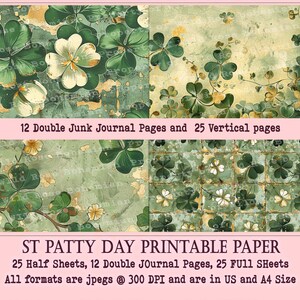 St Patty Day Seamless Printable Paper, St Patricks Day Scrapbooking ...