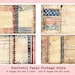 Patriotic Vintage Style Paper, Fourth of July Paper Vintage ...