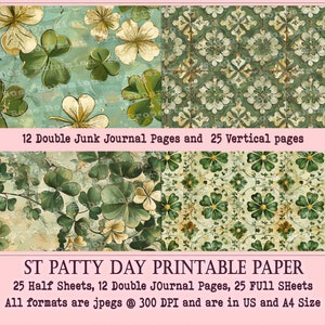 St Patty Day Seamless Printable Paper, St Patricks Day Scrapbooking ...