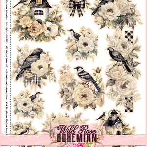 Bird and Butterfly Clipart, Bird and Birdhouse Graphics, Bird and Roses ...