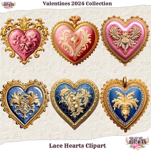 Lace Heart Clipart Doilies Clipart, Valentine Lace Vintage Clipart ...