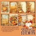 Fall Farm Harvest Journal Digital Paper, Fall Farm Harvest Journal ...