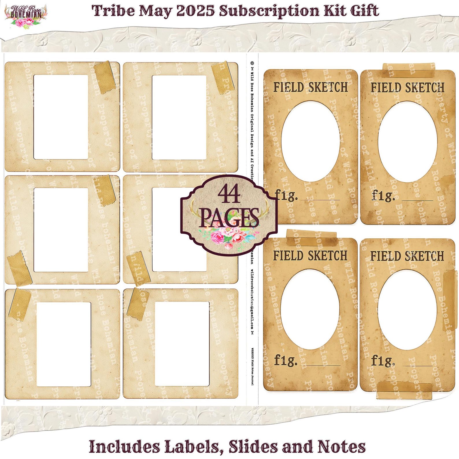 Field Guide Kit: Vintage Nature Journal (digital Download), Printable ...