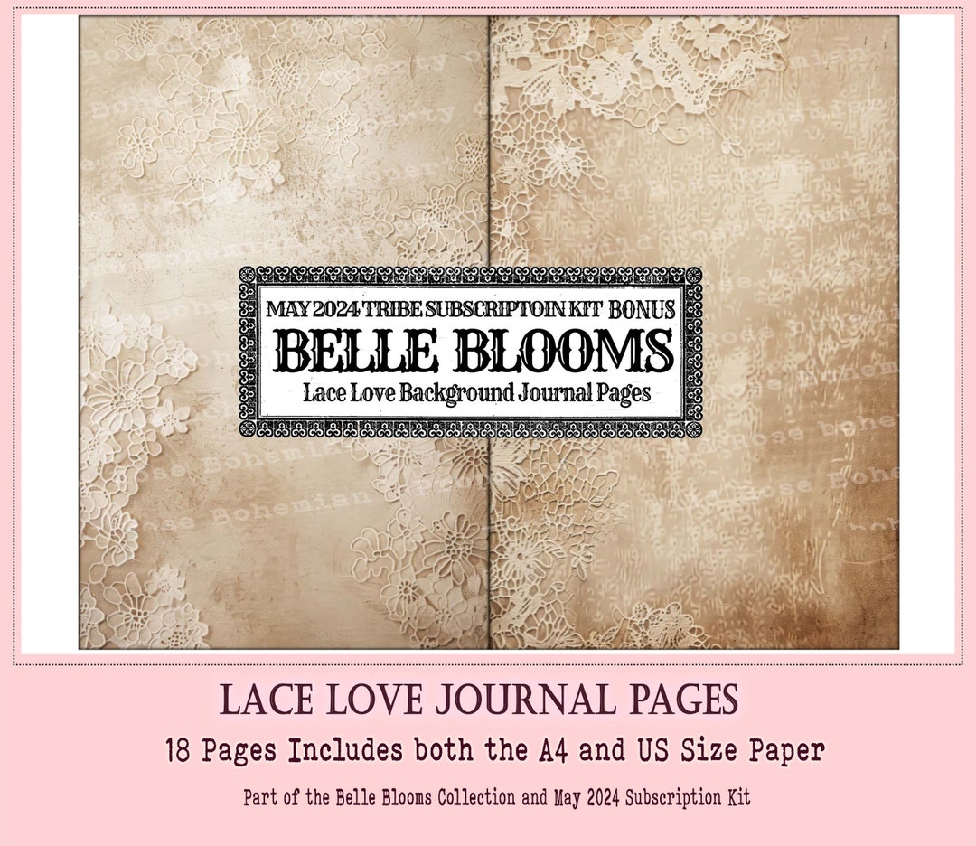 Vintage Lace Printable Paper, Lace Wallpaper Collage for Crafting, Lace ...