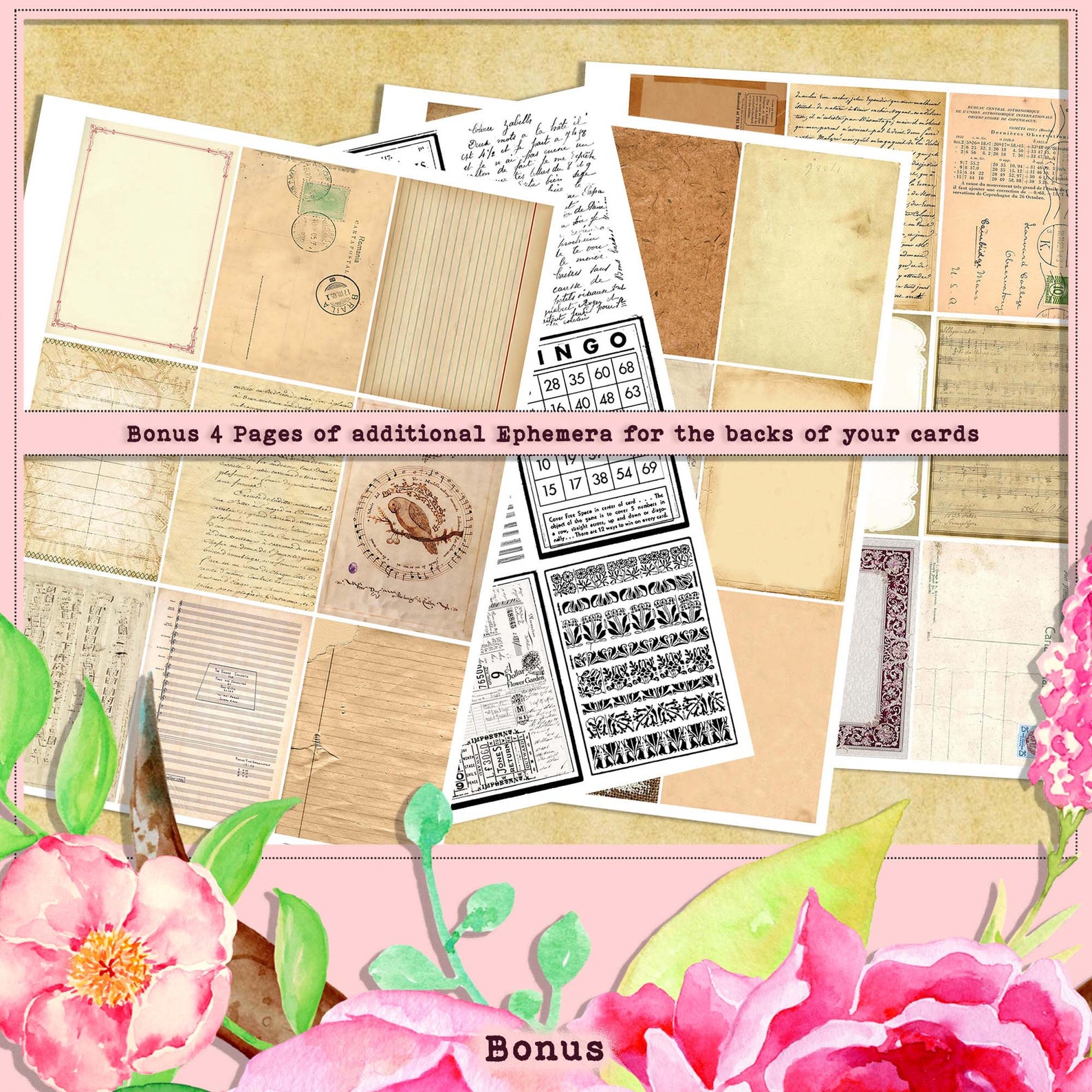 Fortune Teller Mirrored Riddle Printable Ephemera Vintage - Etsy