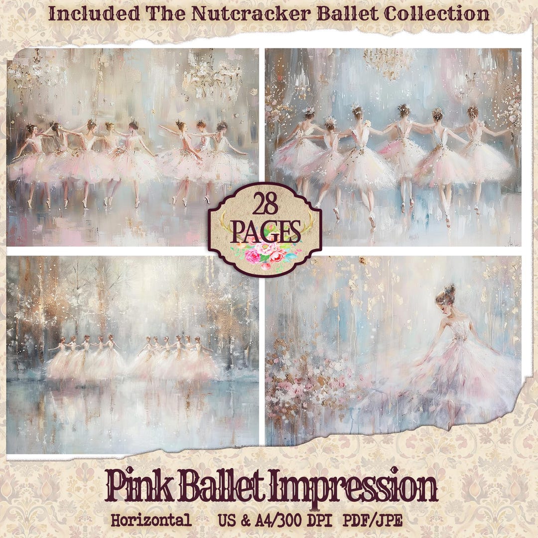 Ballet Journal Pages, Printable Digital Nutcracker Ballet Pages and ...