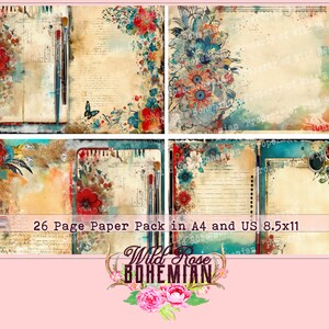 Grungy Printable Papers for the Artist, Printable Paper for Junk ...