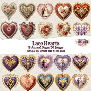 Lace Heart Clipart Doilies Clipart, Valentine Lace Vintage Clipart ...