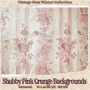 Pink Embossed Distressed Wall Paper Paper | Junk Journal | Printable ...