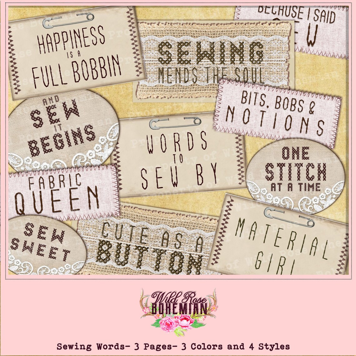 Sewing Word Sentiments, Sew Words Sentiments Printable, Sewing Junk ...
