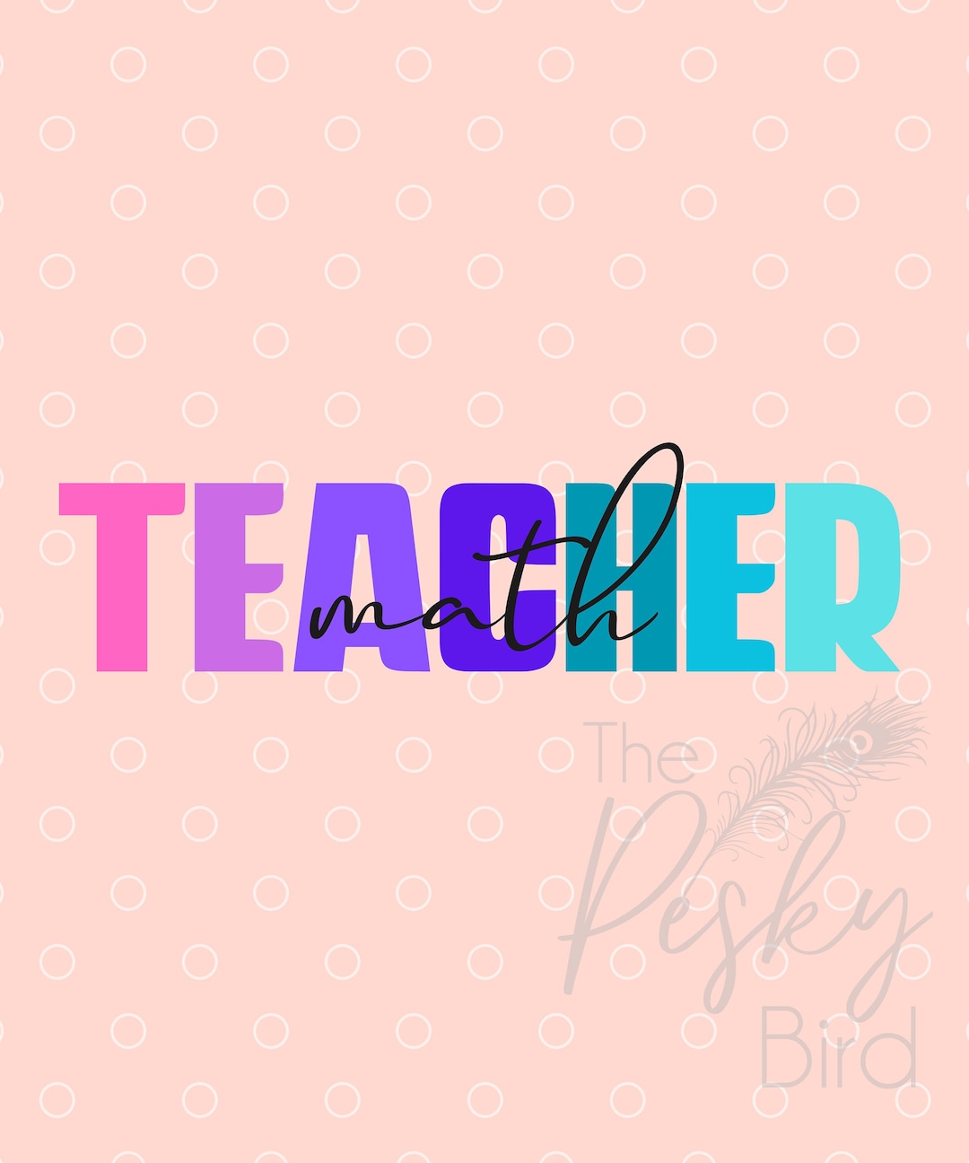 DIGITAL DOWNLOAD - Math Teacher, Teacher Design, Math Design, Math ...