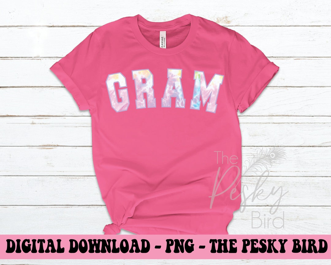 Gram Tie Dye PNG, Gram Sublimation, Sublimation Design, Gram Design ...
