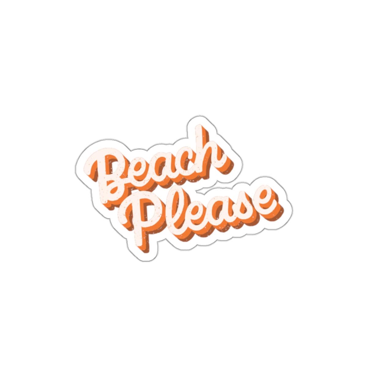 Beach Please Die-cut Vinyl Sticker for Water Bottles, Laptops, Windows ...