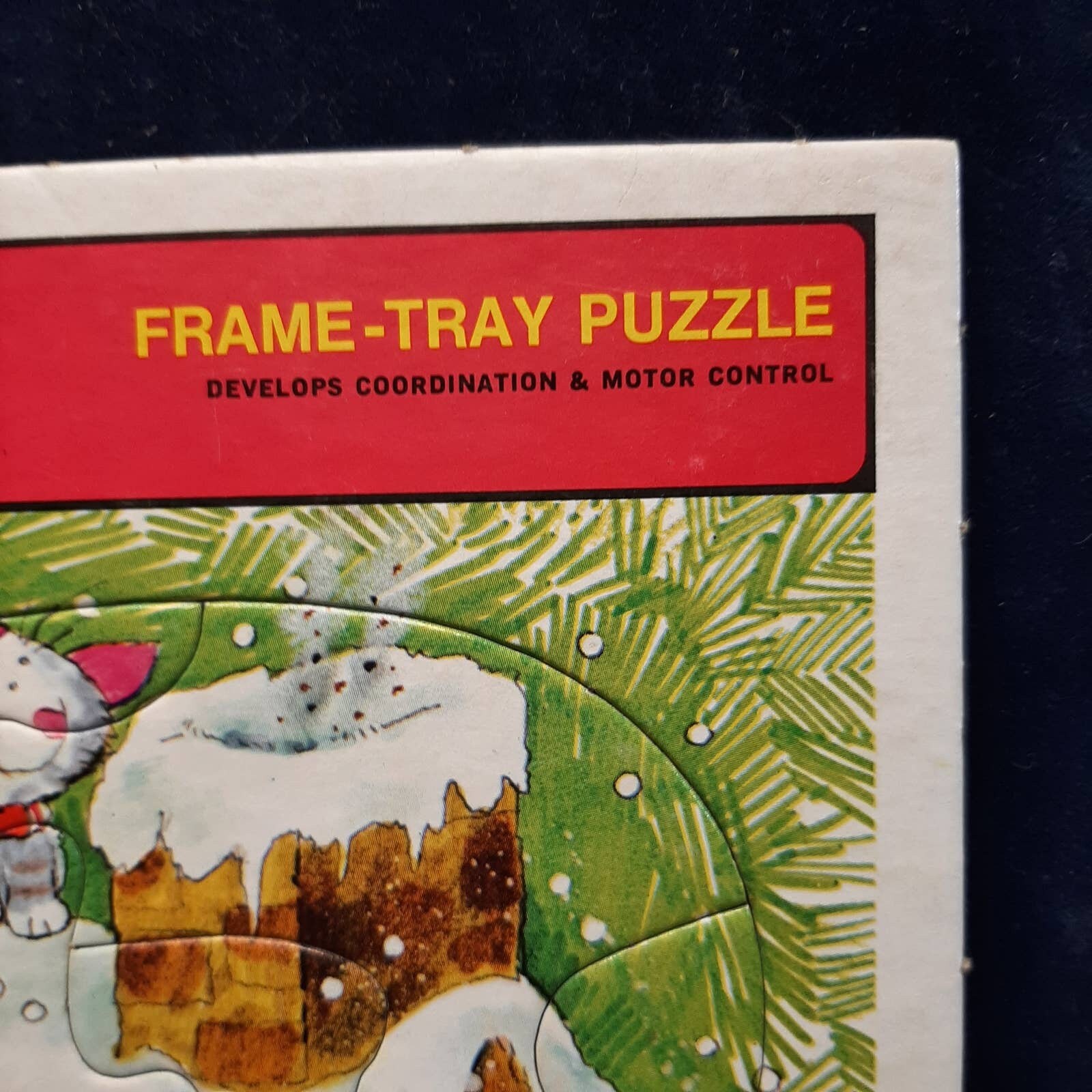 1974 Vintage Whitman Frame Tray Puzzle Santa's House 4505B-02 ELF ...