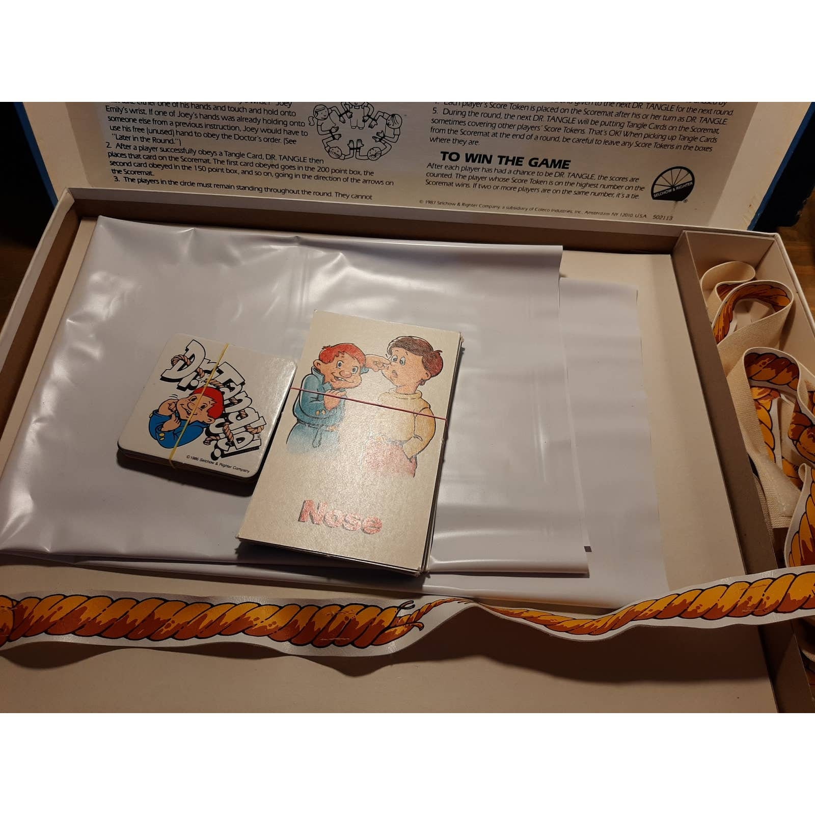 Vintage 1987 Dr. Tangle Board Game Complete - Etsy