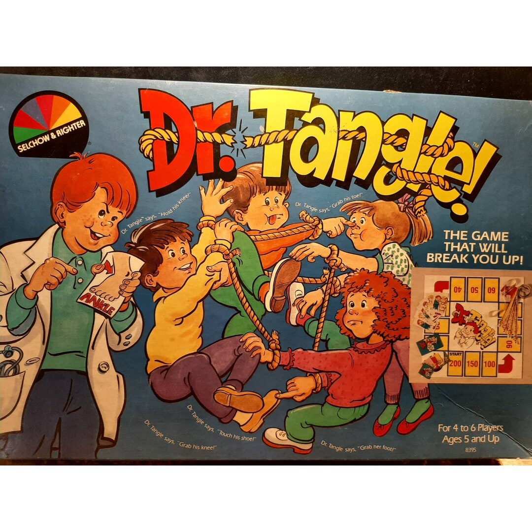 Vintage 1987 Dr. Tangle Board Game Complete - Etsy