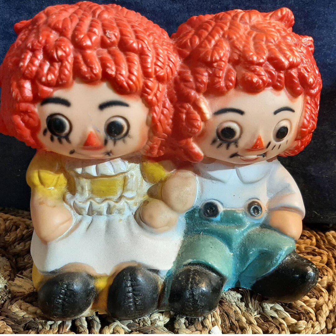 Vintage Raggedy Ann & Andy Figurine Collectible 1970s - Etsy