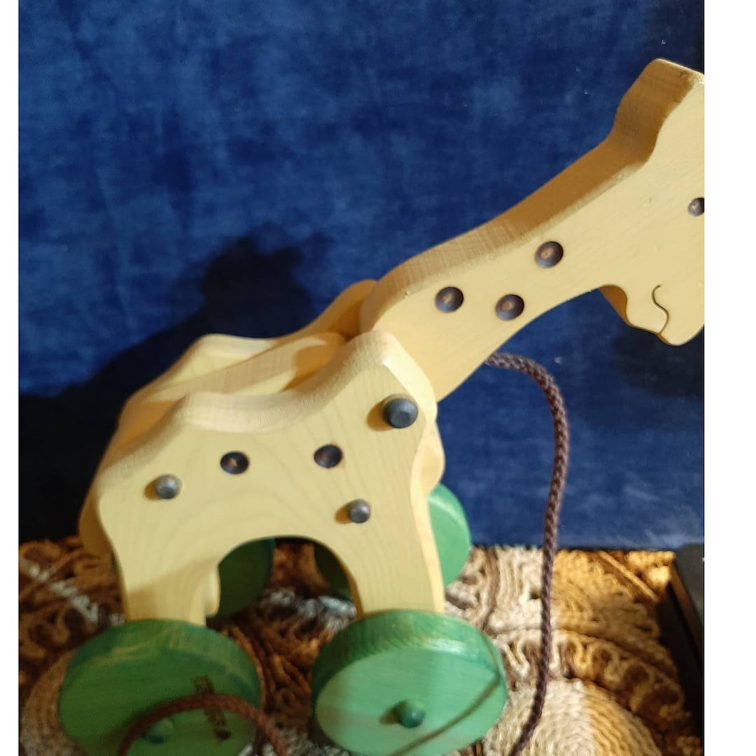 Wooden Lois Giraffe Pull Toy - Etsy
