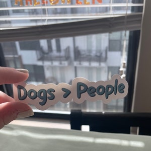 Dogs > People Sticker - Etsy