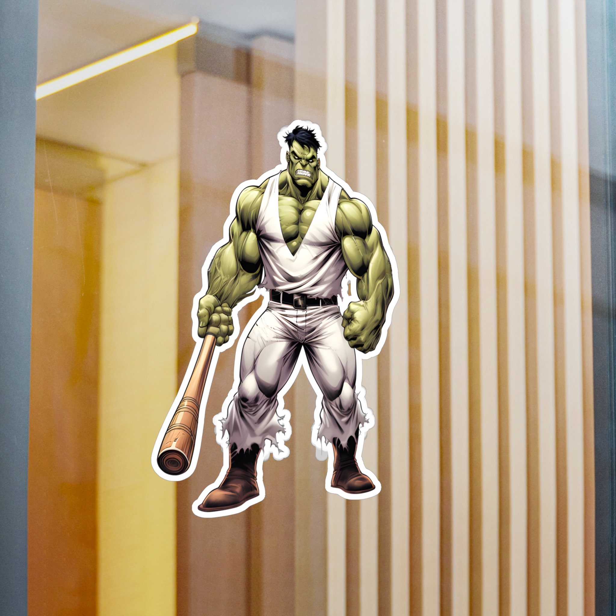 Hulk Baseball Kiss-cut Vinyl Decal | Hulk Sticker - Etsy