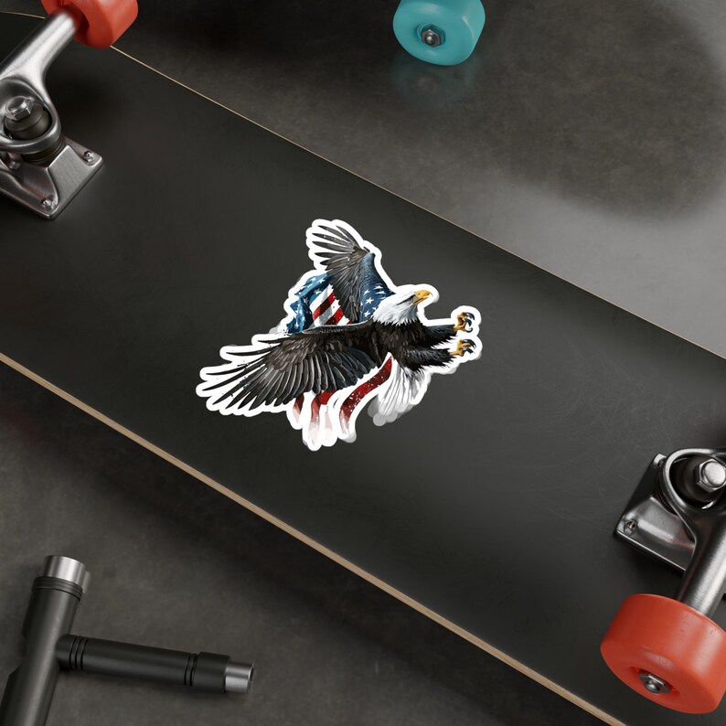 Patriotic American Eagle Decal Sticker Bald Eagle Decal - Etsy