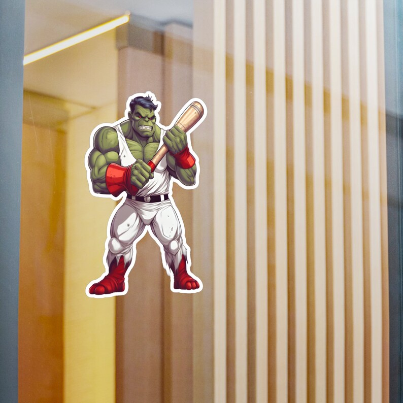 Hulk Baseball Kiss-cut Vinyl Decal | Hulk Sticker - Etsy