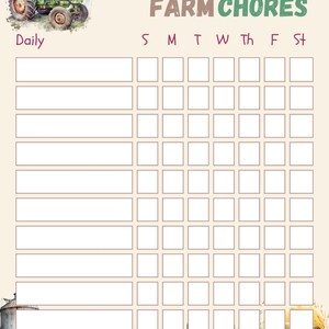 Farm Chores to Do List | Farmhouse to Do Checklist |homestead Checklist ...