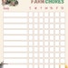 Farm Chores to Do List | Farmhouse to Do Checklist |homestead Checklist ...