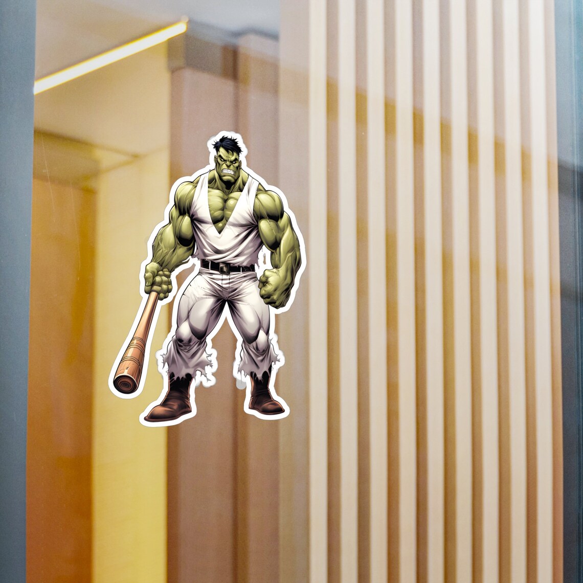 Hulk Baseball Kiss-cut Vinyl Decal Hulk Sticker - Etsy