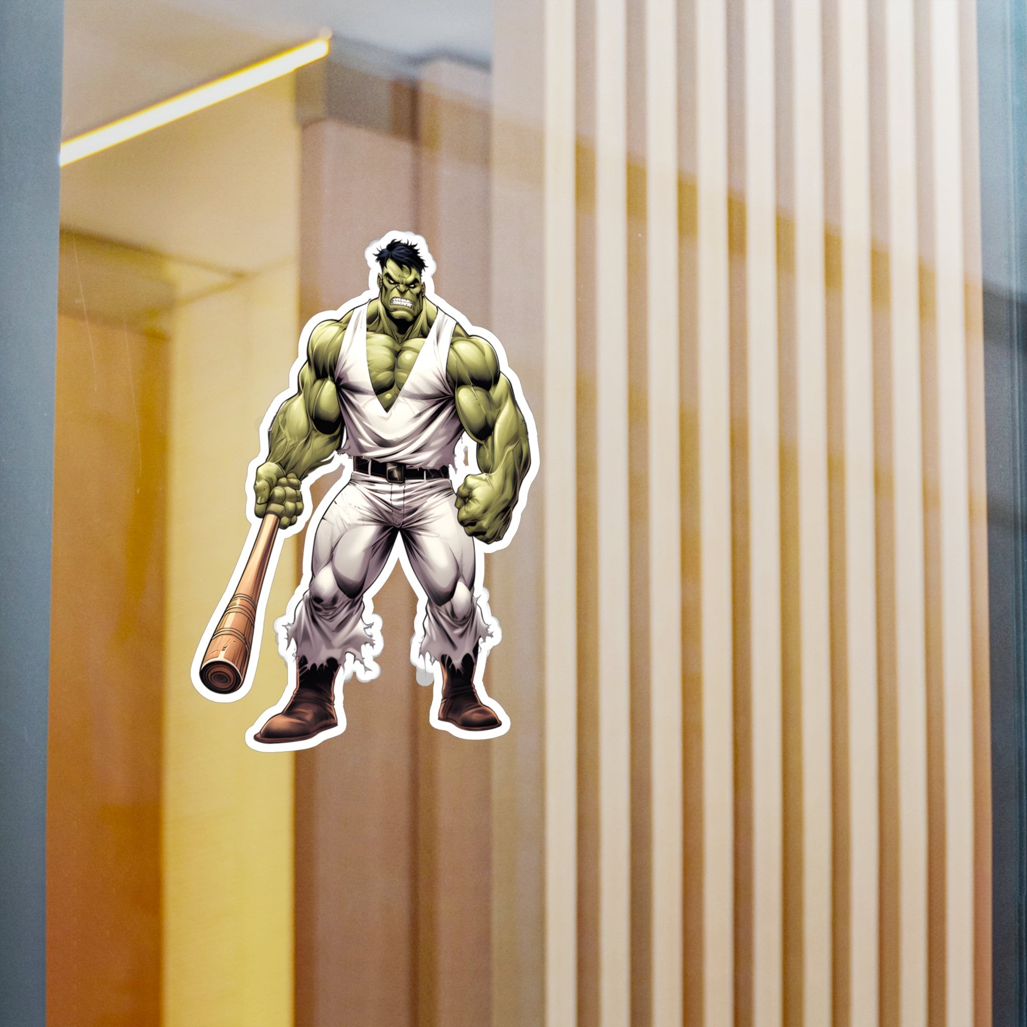 Hulk Baseball Kiss-cut Vinyl Decal | Hulk Sticker - Etsy