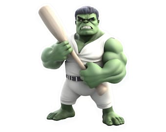 Hand Drawn Incredible Hulk Kiss-cut Vinyl Decal - Etsy