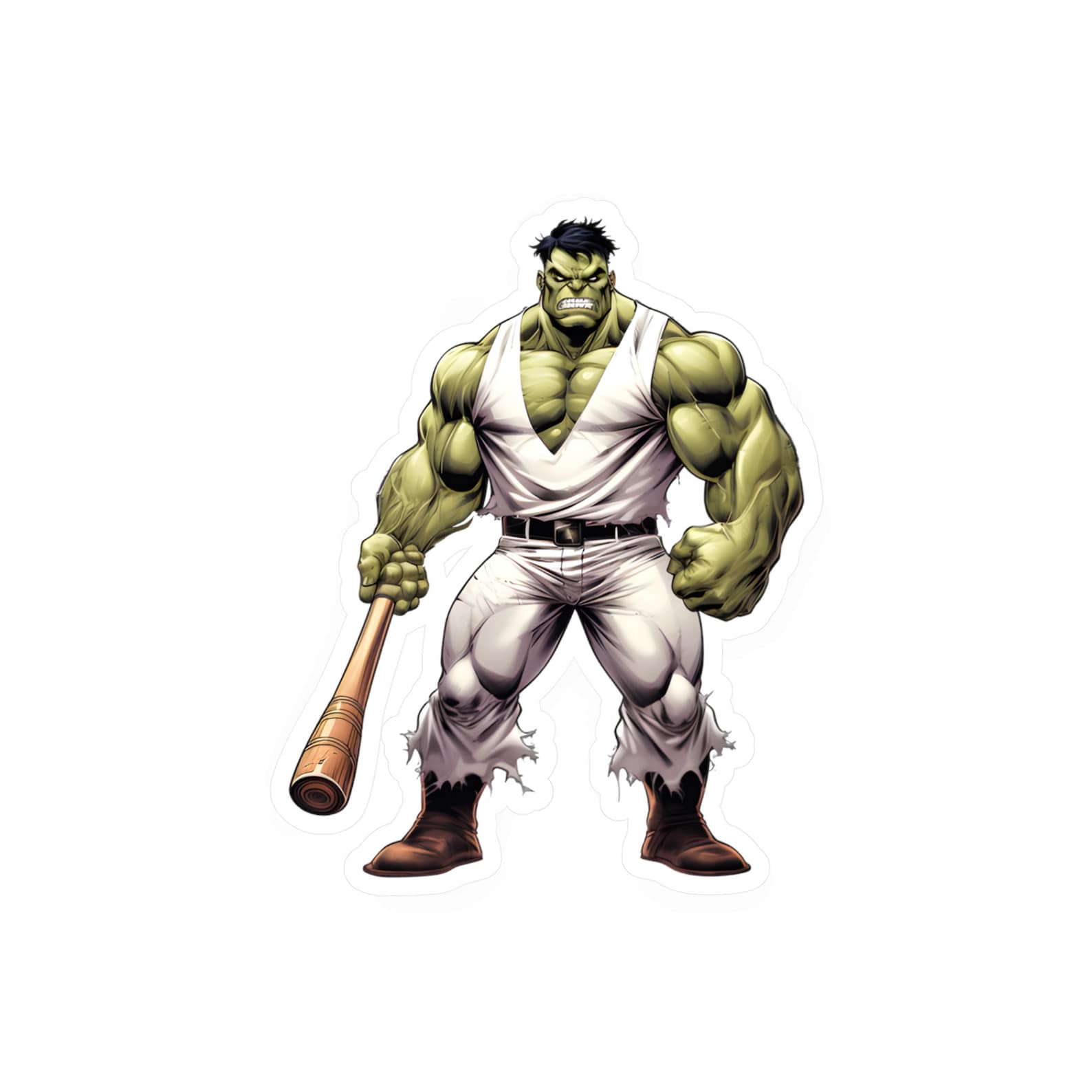 Hulk Baseball Kiss-cut Vinyl Decal Hulk Sticker - Etsy