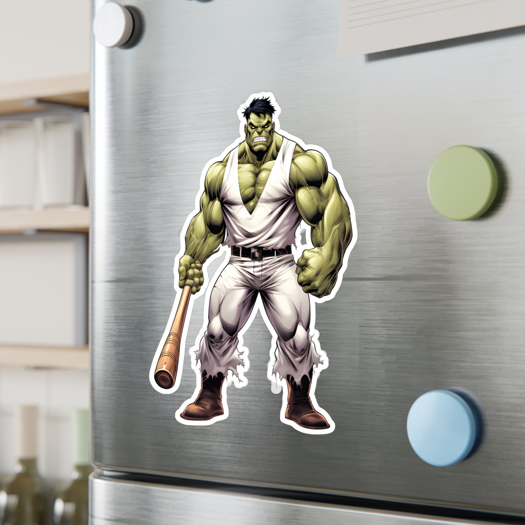 Hulk Baseball Kiss-cut Vinyl Decal | Hulk Sticker - Etsy