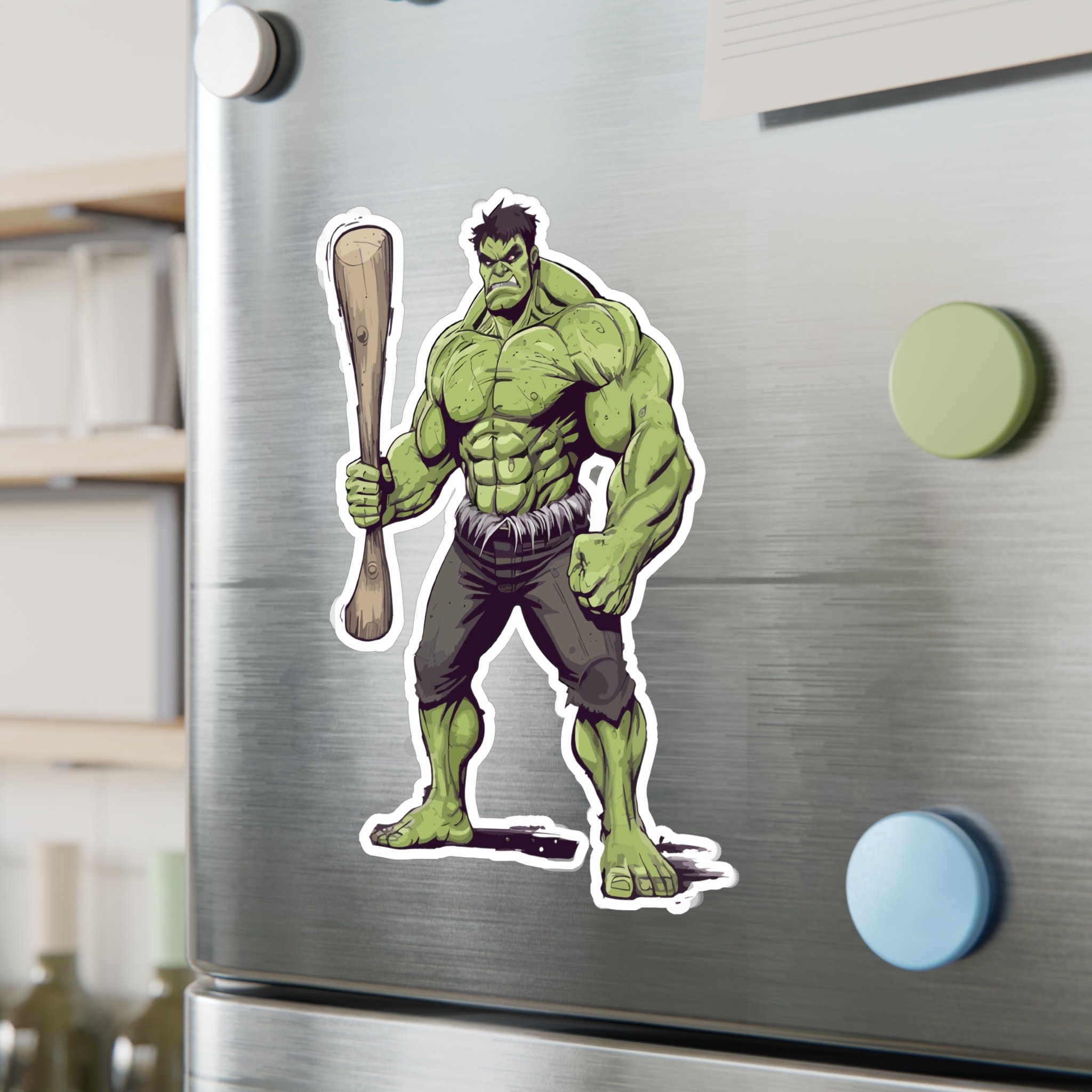 Hand Drawn Incredible Hulk Kiss-cut Vinyl Decal - Etsy