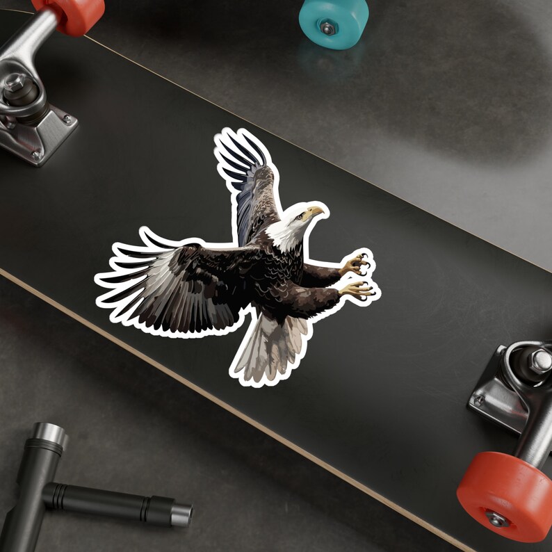 American Eagle Kiss-cut Vinyl Decal Eagle Sticker - Etsy