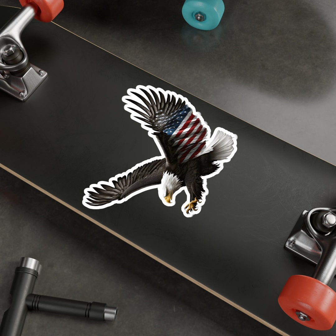 Patriotic American Eagle Decal Sticker USA Eagle Kiss-cut Vinyl Decals ...