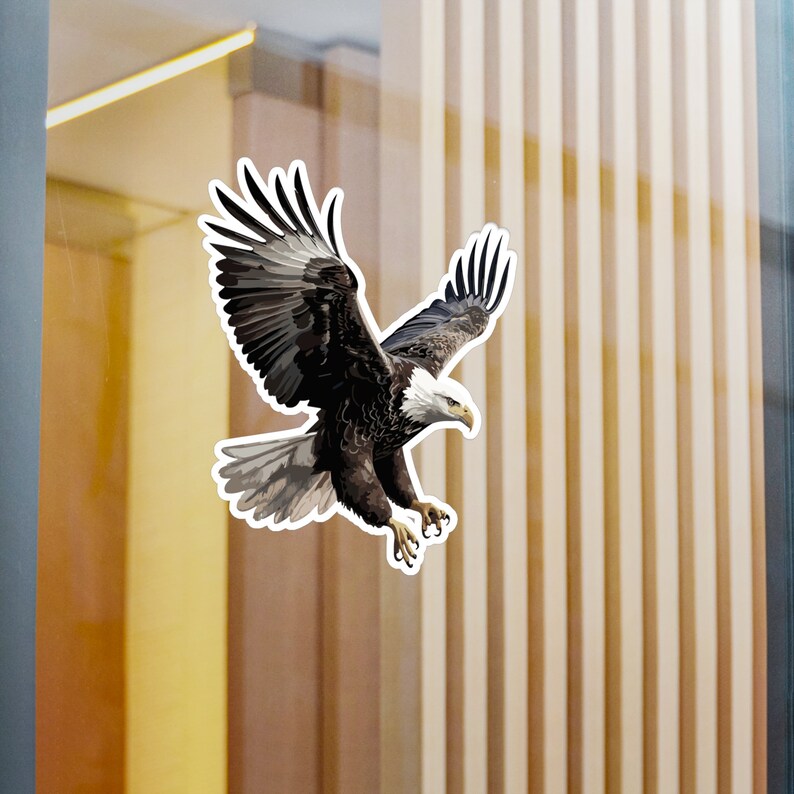 American Eagle Kiss-cut Vinyl Decal Eagle Sticker - Etsy
