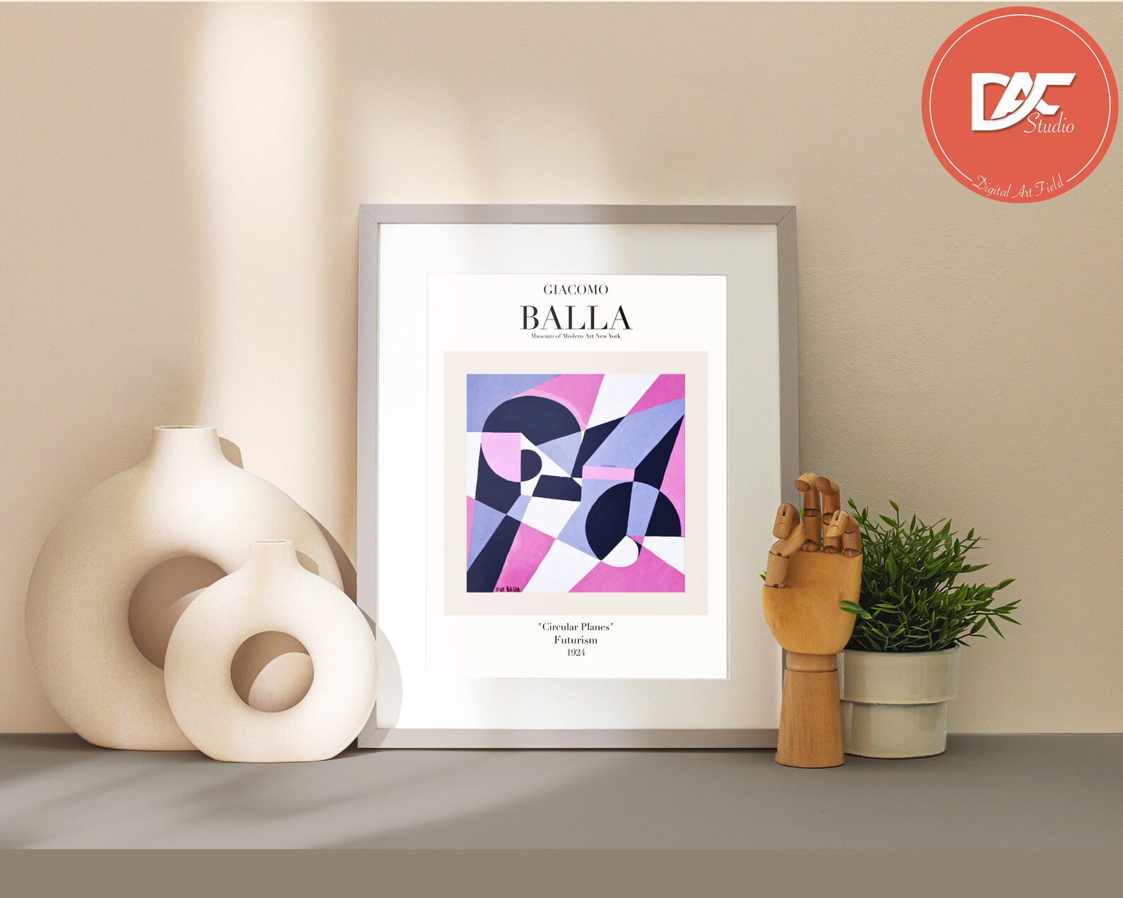 Printable Wall Art Giacomo Balla Poster Circular Planes - Etsy