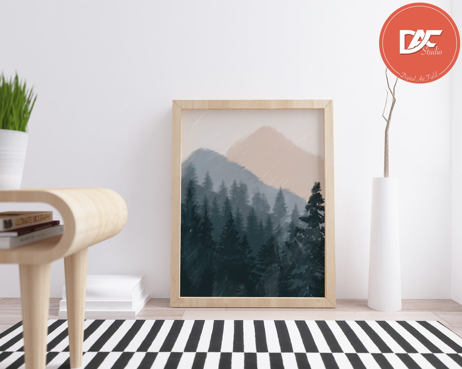 Printable Wall Art, Dark Forest Landscape Poster, Digital Download - Etsy