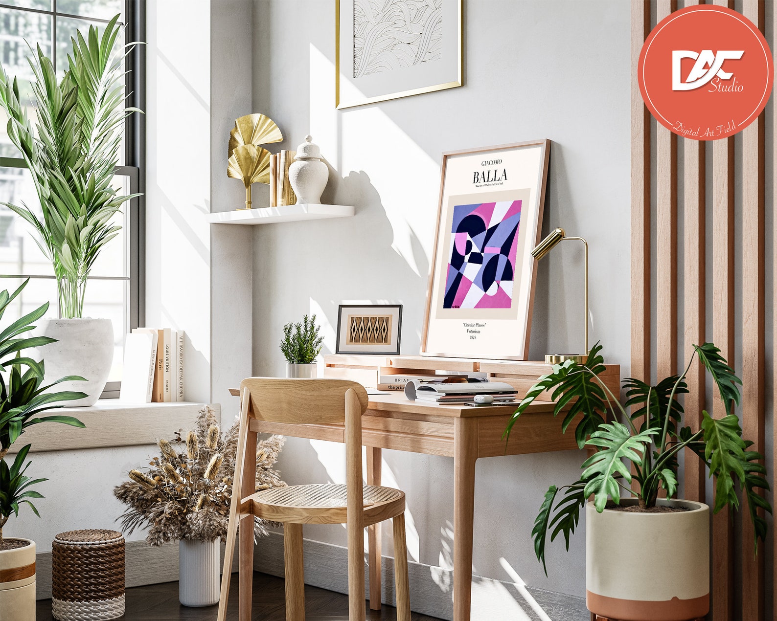 Printable Wall Art, Giacomo Balla Poster, Circular Planes, Digital ...